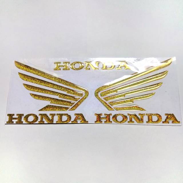 Honda wing logo emblem, wing sticker embossed motorbike sticker ...
