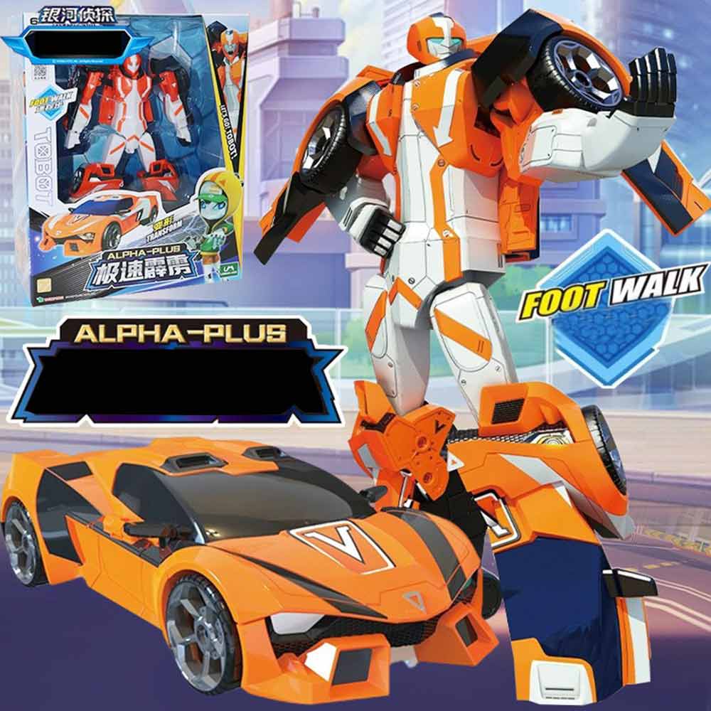 Tobot V Galaxy Detectives Alpha Plus Figure Vehicle Transformer Robot ...