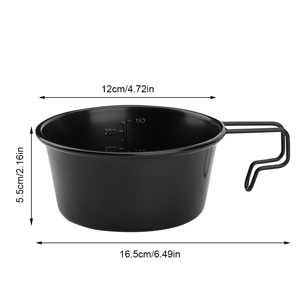 250/360ML Camping Bowl Stackable Camping Pot with Handle for Camping ...