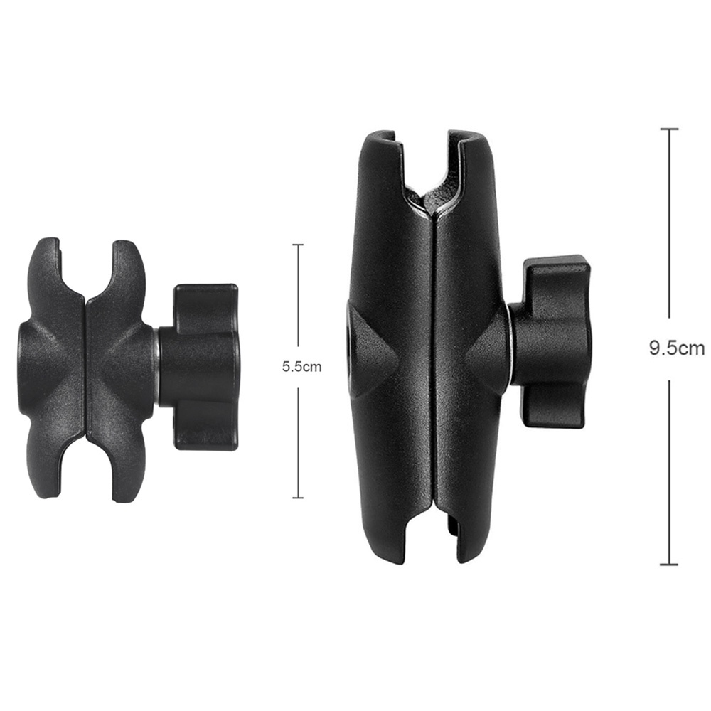 XT-XINTE Aluminum alloy Double Socket Arm for RAM Mounts 5.5cm 9.5cm ...