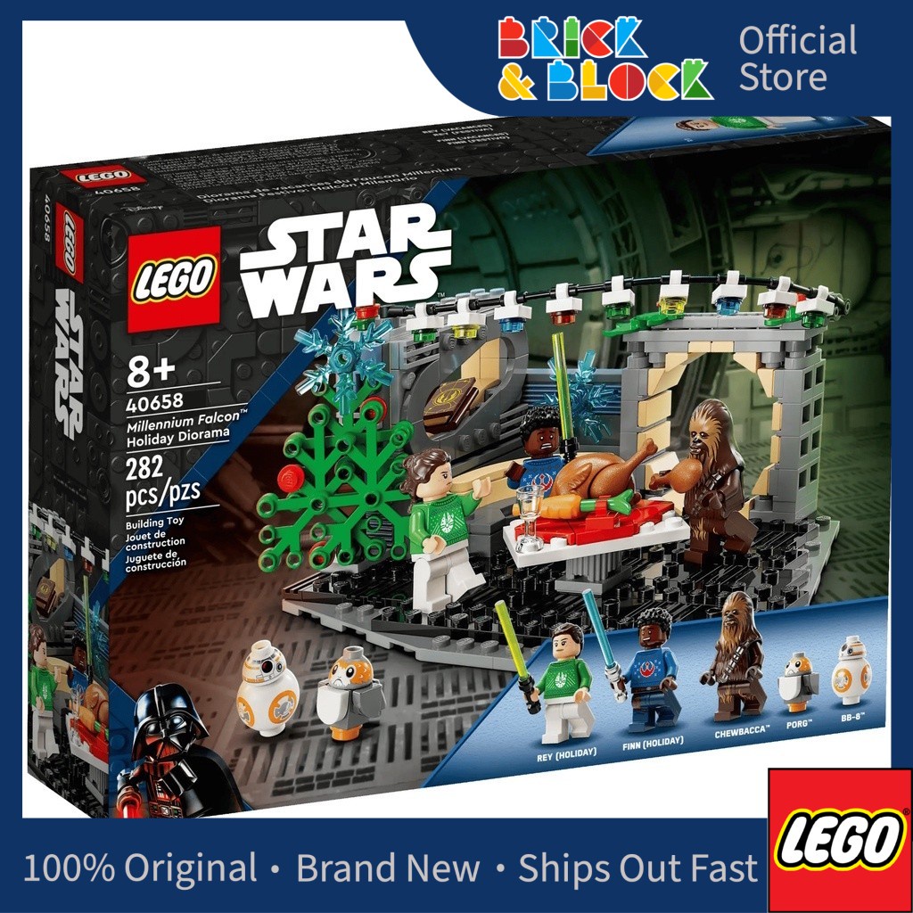 LEGO 40658 Millenium Falcon Holiday Diorama | LEGO Star Wars | Shopee ...