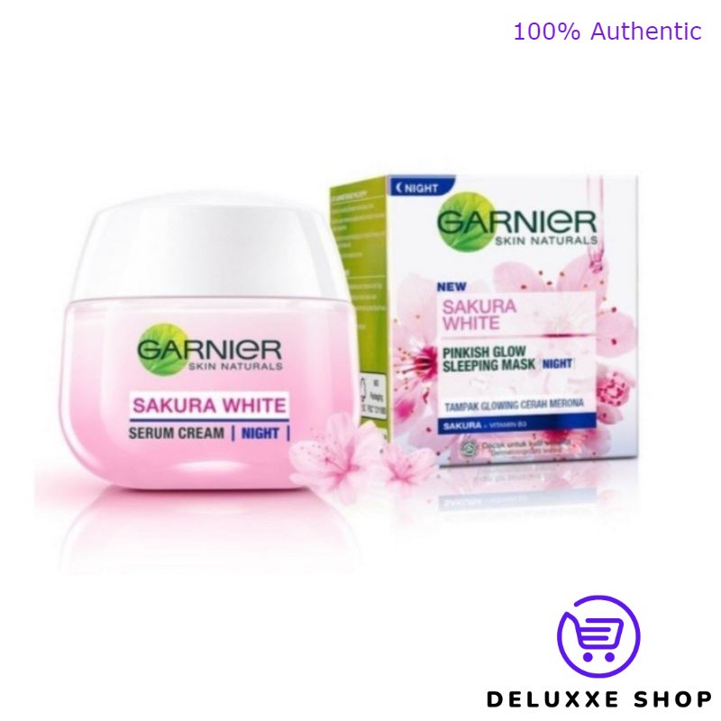 Garnier Sakura White Night Cream/Sleeping Mask 50ml | Shopee Malaysia