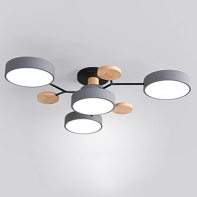 3 Colors Nordic Ceiling Light living room Minimalist chandelier modern ...