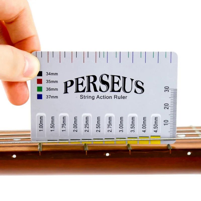 Acoustic Guitar Measuring Ruler Guitar String Height Gauge Ruler Card ...