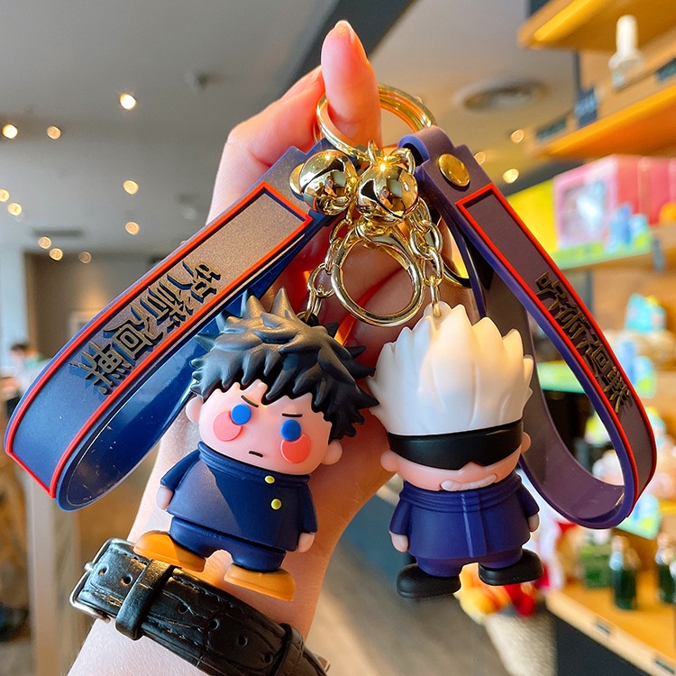 Anime Jujutsu Kaisen Gojou Keychain Cosplay Cute Yuji Itadori Fushiguro ...