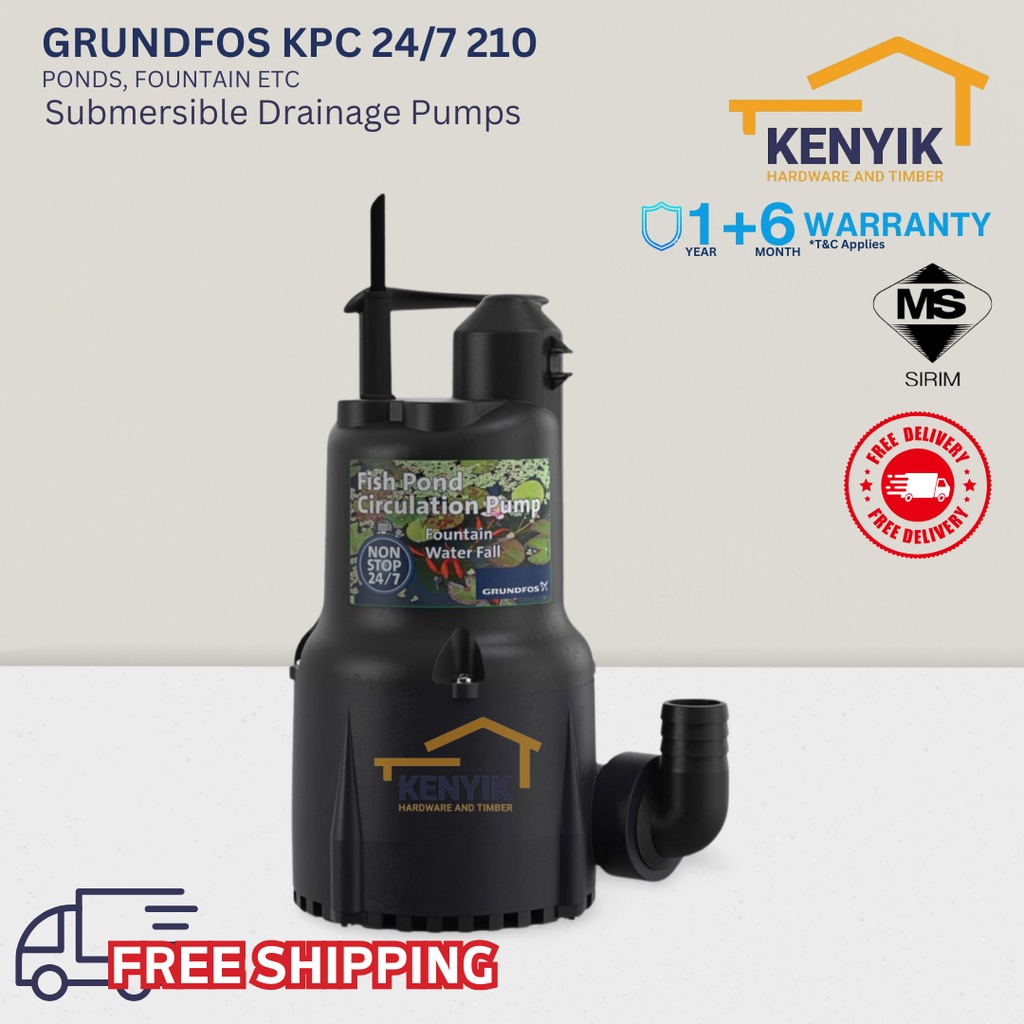 GRUNDFOS KPC 24/7 210 Heavy Duty Submersible Drainage Pump | Shopee ...