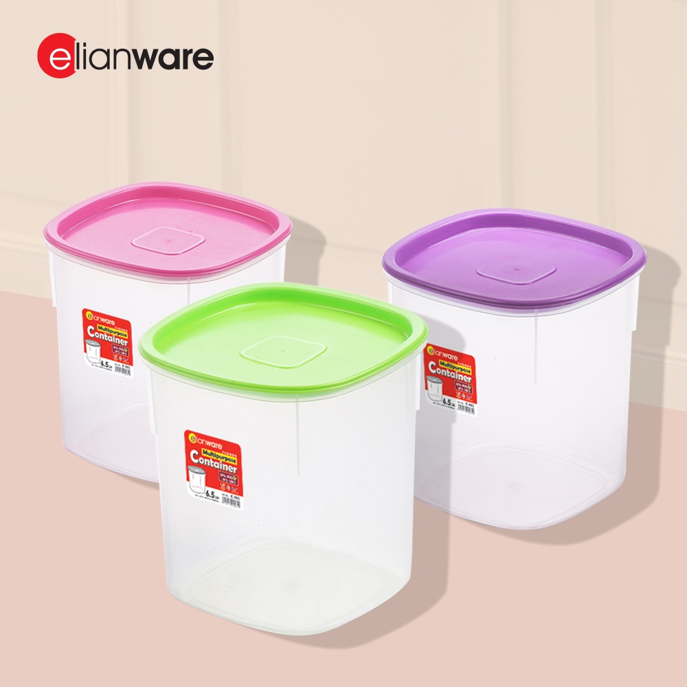 Elianware Airtight Food Container Storage Box (1 Pc/3 Pcs x 6.5L ...