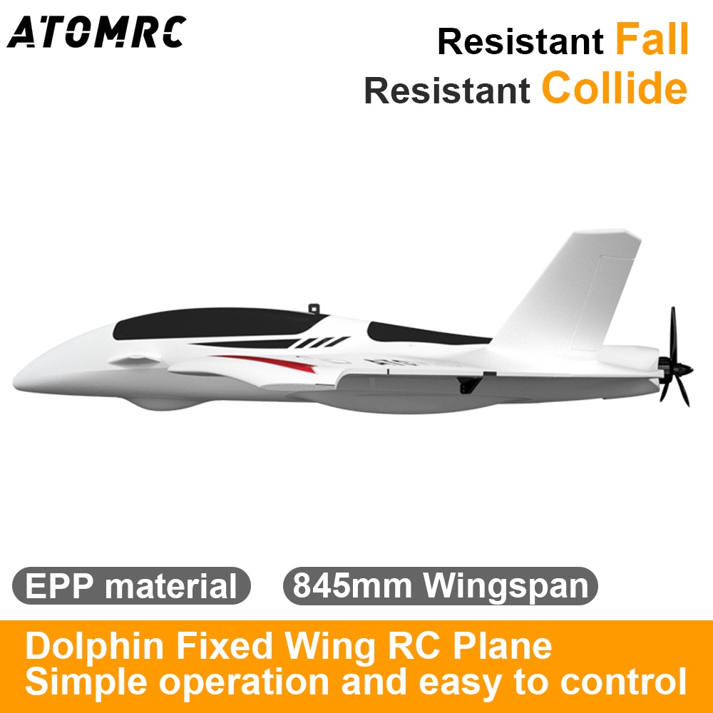 ATOMRC 845mm Wingspan Fixed Delta Wing Dolphin FPV Airplane Drone ...