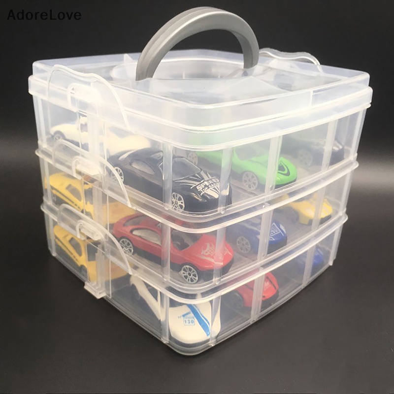 ADL 1:64 3-layer Display Box Car Model Toy Cabinet Rack For Hotwheels ...