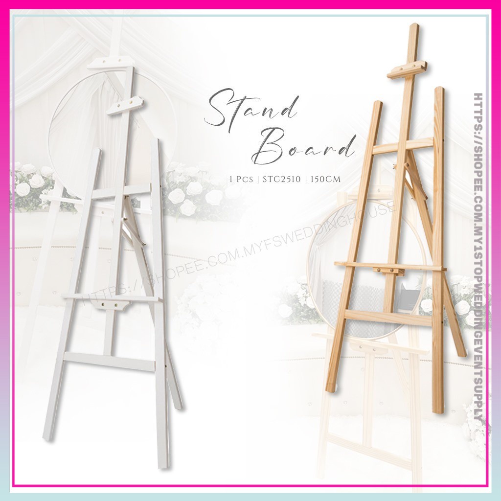 1.5m WEDDING WELCOME BOARD DISPLAY STAND/PAINTING STAND DECORATION ...