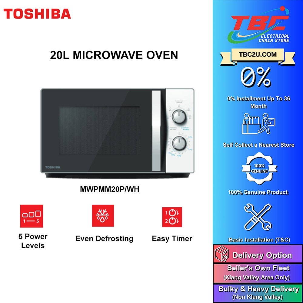 TOSHIBA MWP-MM20P(WH) 20L MICROWAVE OVEN | Shopee Malaysia