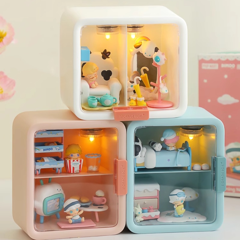 Home Landscaping Doll Cabinet Anti-dust DIY Pop Mart Mystery Box ...