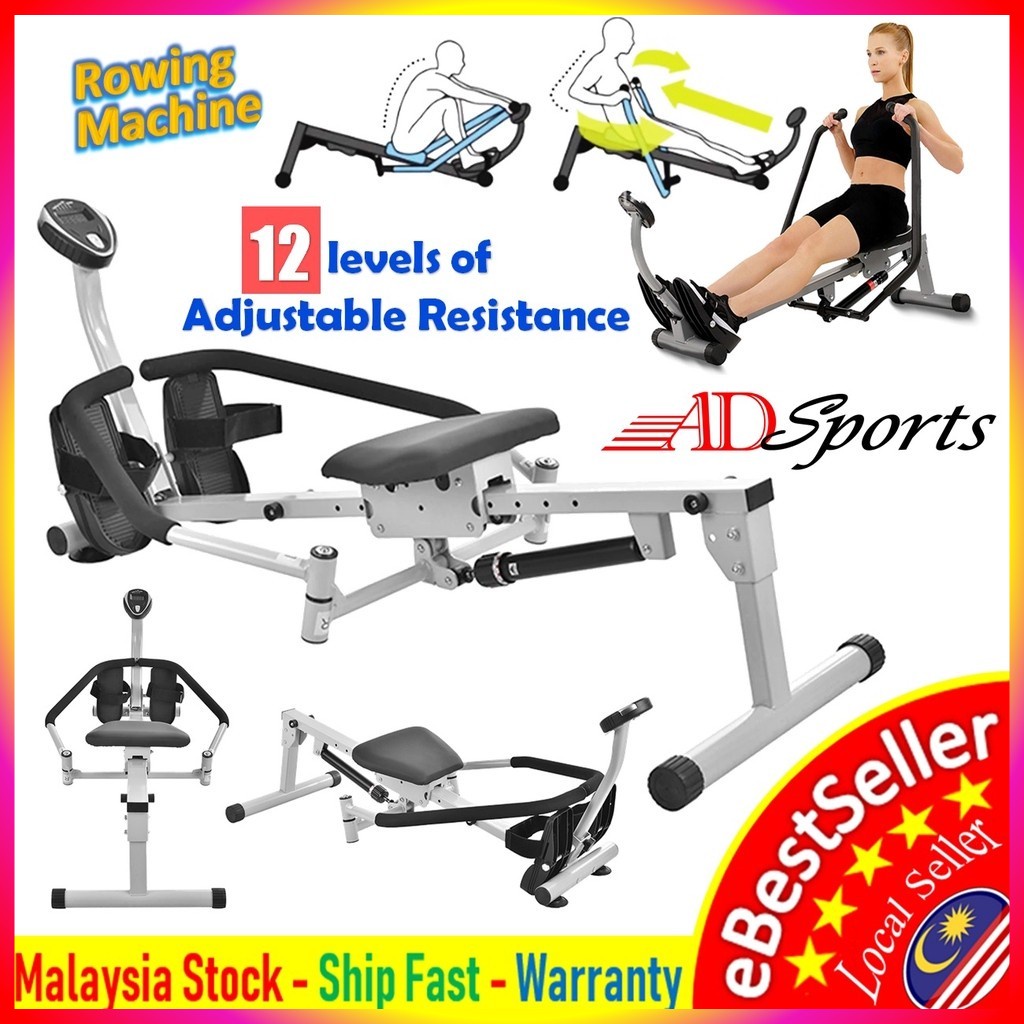 ADSports Rowing Machine Indoor Rower Indoor Double Paddle Hydraulic ...