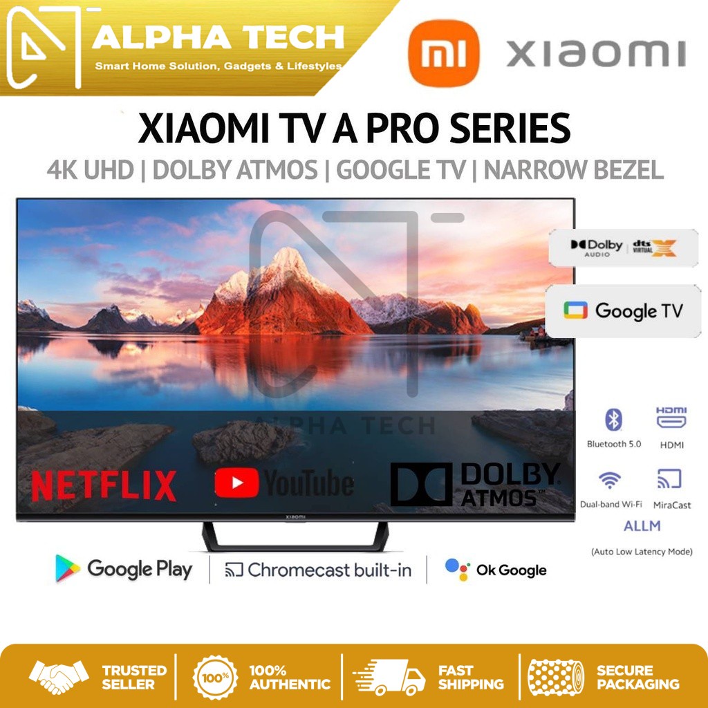 Xiaomi TV A Pro 43" / 55" / 65" 4K UHD [Smart Life | Limitless Vision ...