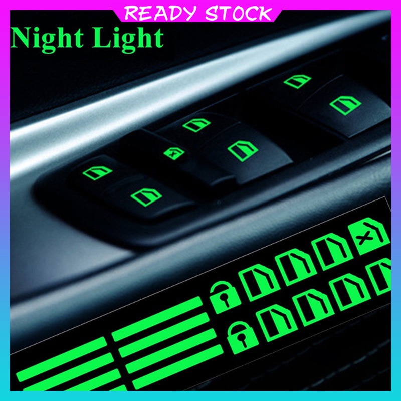 Car sticker Car window switch Luminous sticker /Door Handle Button ...