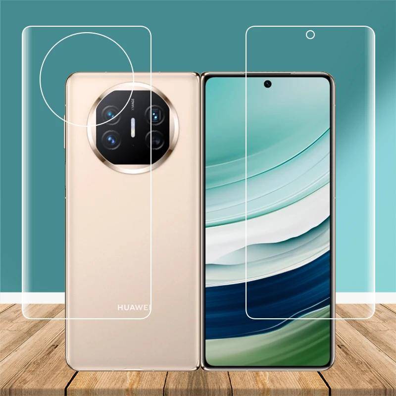 For Huawei Mate X5 X3 X2 Clear TPU Soft HD Anti Fingerprints Hydrogel ...