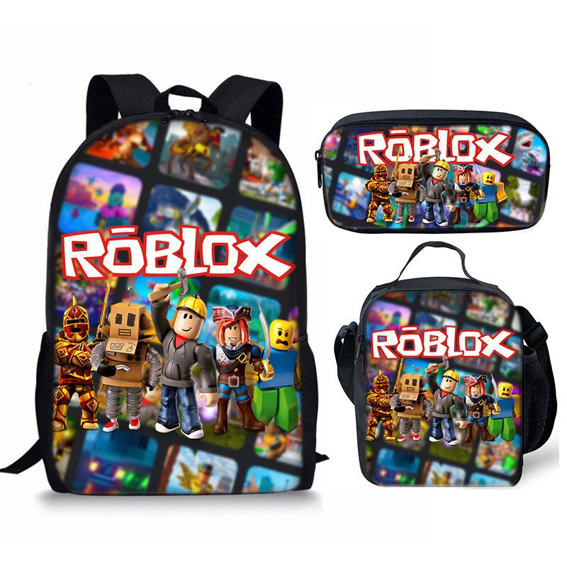 Beg roblox budak lelaki set beg sekolah bagpack kartun | Roblox school ...