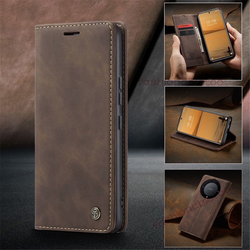 Flip Matte Leather Phone Case For Honor X9B X9A X8A X7A X6A X 9B X9 B X ...