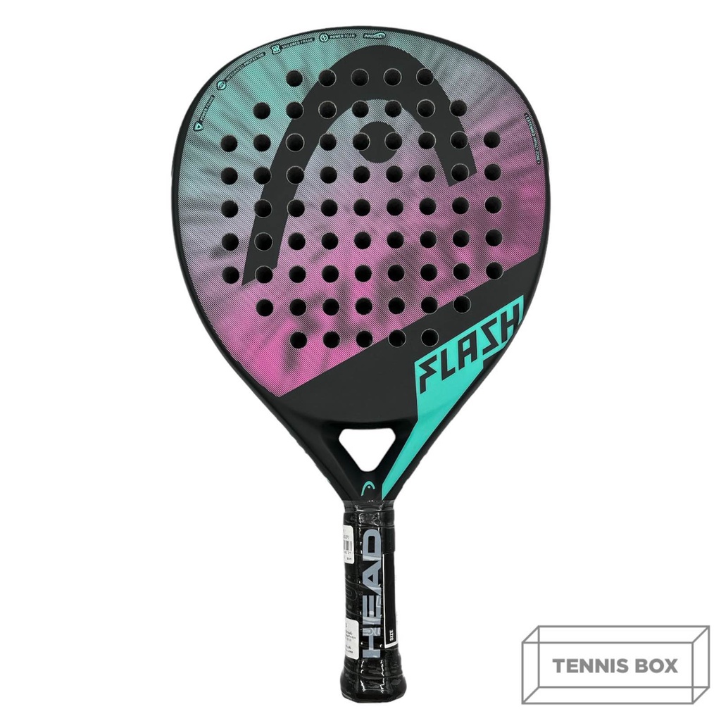 Padel Racket Head Flash 2023 Black Pink Mint Weight 360 G. | Shopee ...