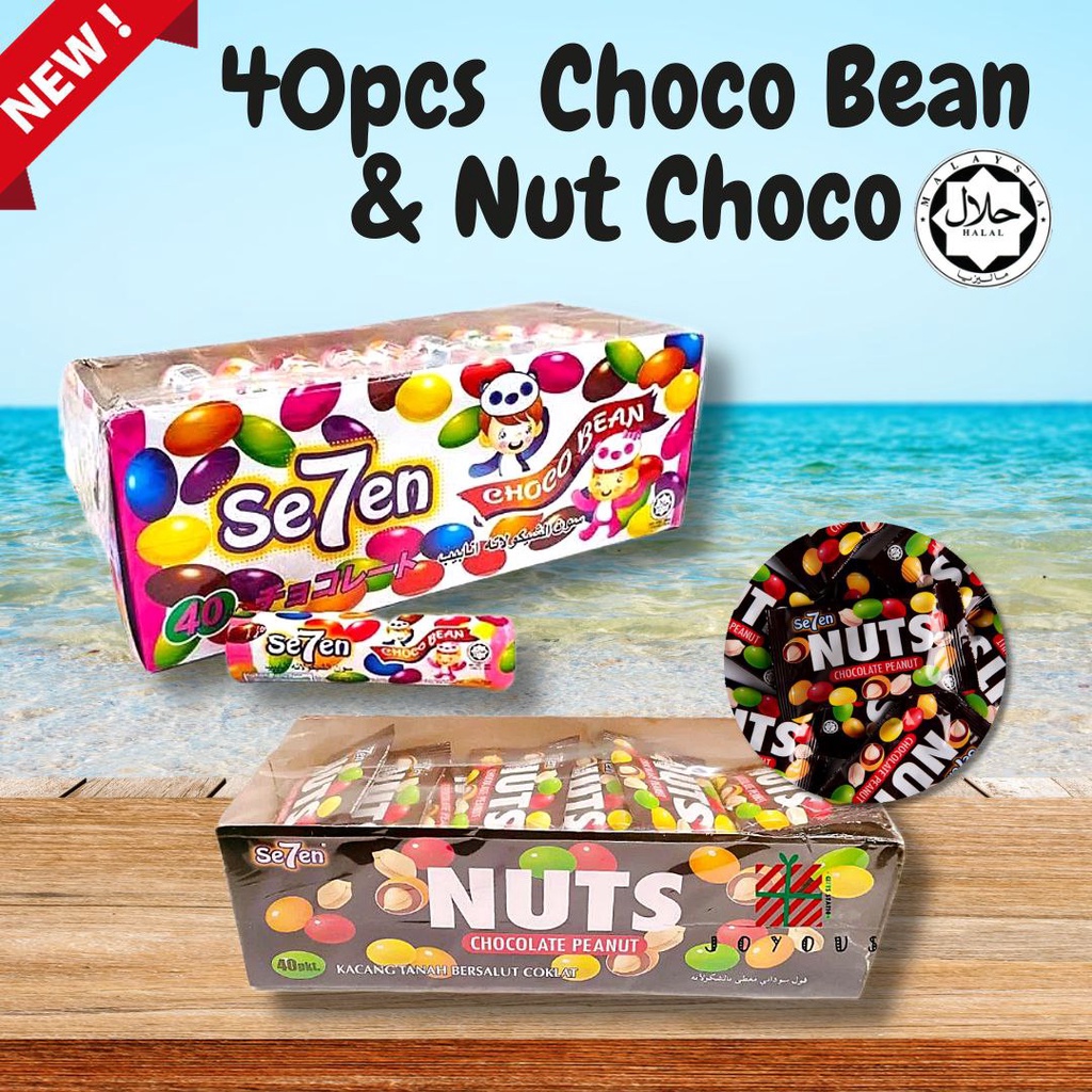 se7en nuts chocolate peanut /choco beans 40pcs | Shopee Malaysia