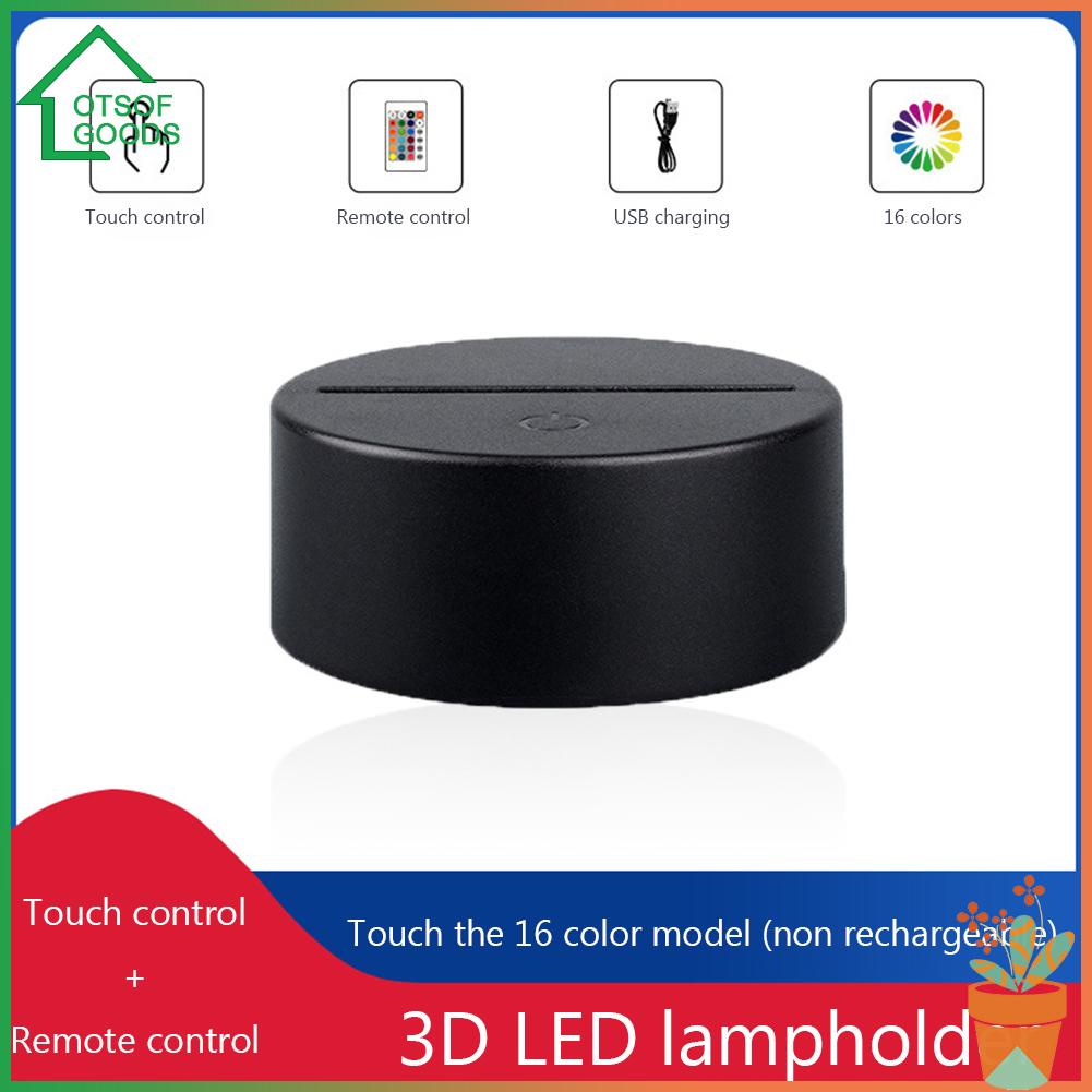 lotsofgoods 1-15pcs 3D LED Light Base Acrylic Lamp Display Stand 16 ...