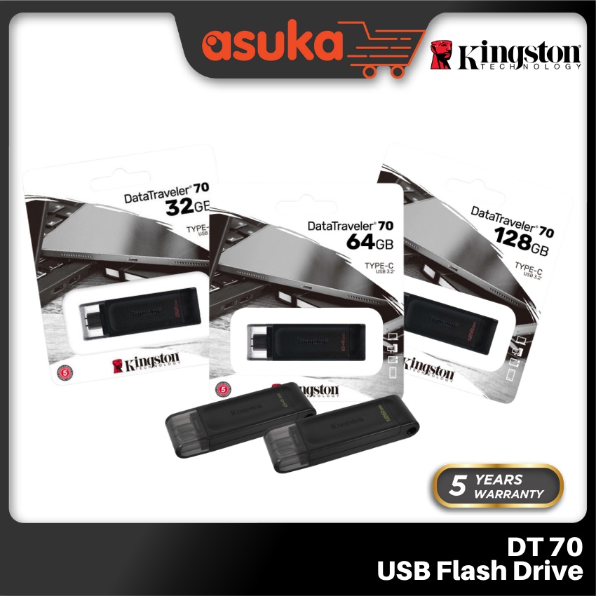 Kingston DT70 / DT 70 / Data traveler 70 32GB / 64GB / 128GB USB3.2 ...
