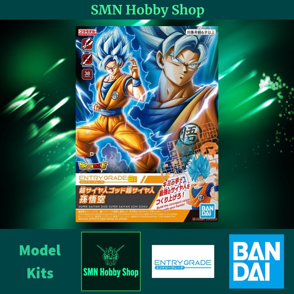 Eg Entry Grade Super Saiyan God Super Saiyan Son Goku Toys Plastic