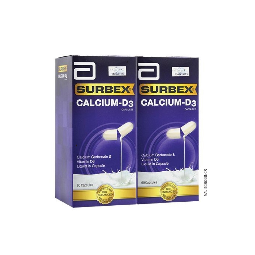 ABBOTT SURBEX Calcium-D3 (60'Sx2) | Shopee Malaysia