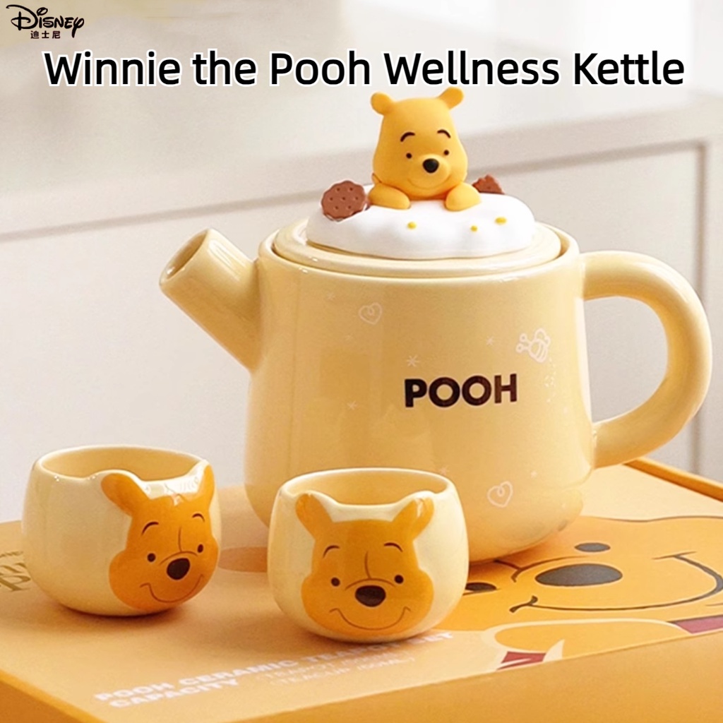 Kawasimaya Disney Winnie the Pooh Cartoon ceramic Teapot Set Health Pot ...