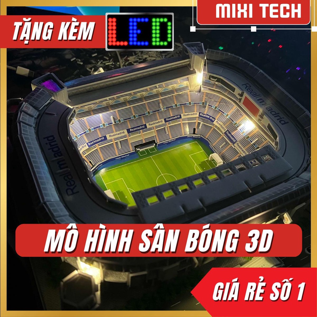 [LED] 3d assembled Football stadium model | Shopee Malaysia