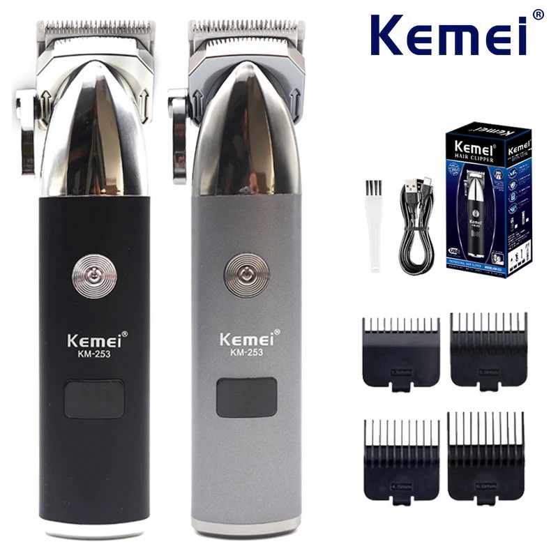 Kemei KM-253 Professional Hair Clipper USB Charging Hair Cutting ...
