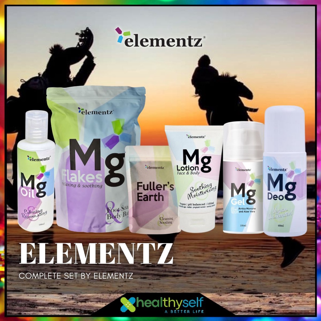 ELEMENTZ COMPLETE SET Set Magnesium Oil, Gel, Lotion, Flakes; Fuller ...