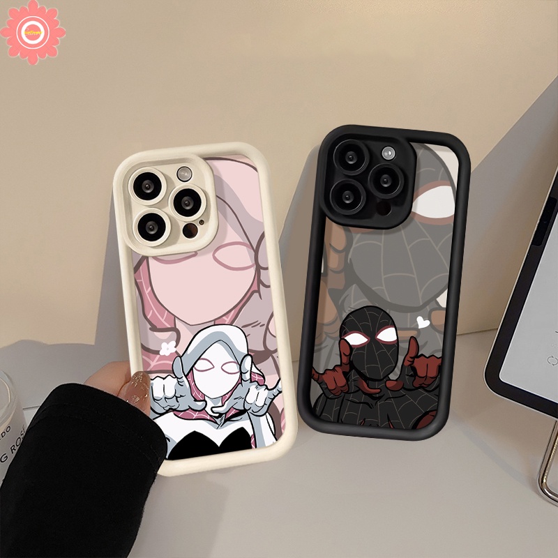 Trendy Brand Cartoon Cute Spider-Man Case Compatible for IPhone 11 15 ...