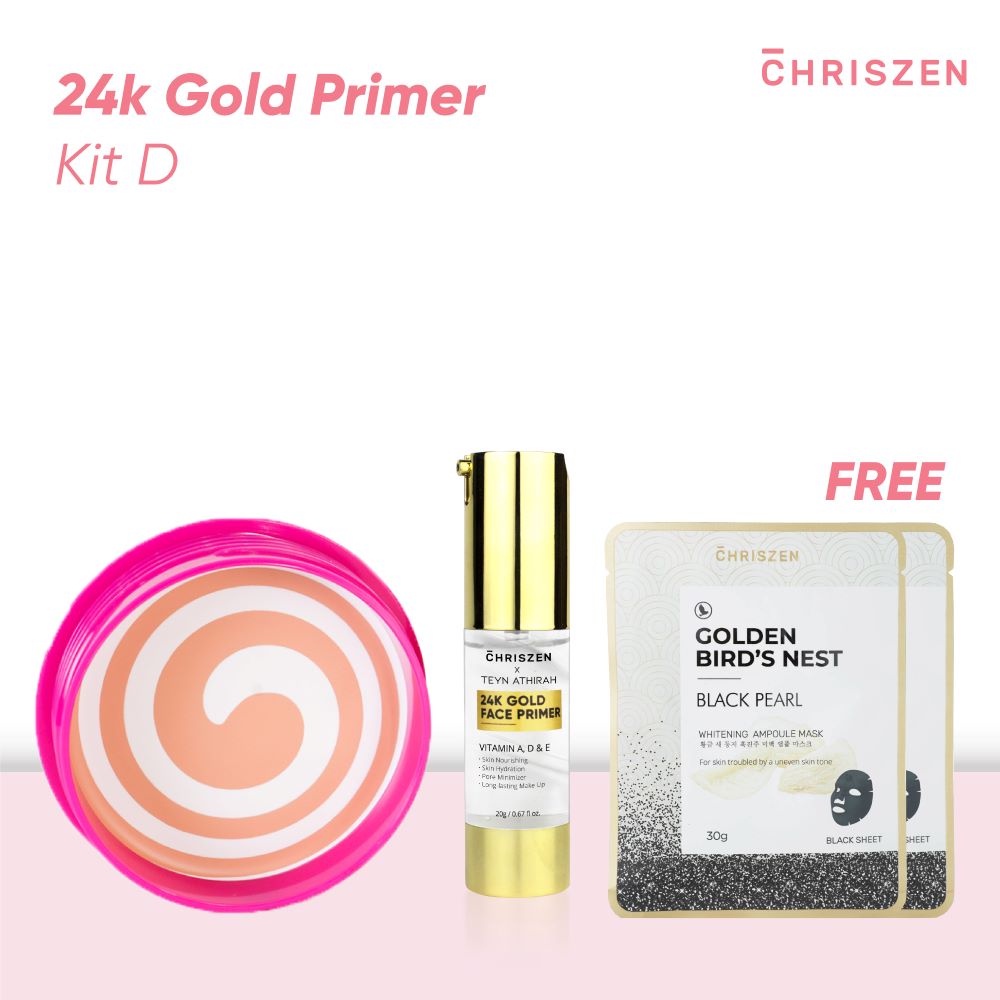 24K Gold Face Primer Set D - Moist Cake Foundation | Shopee Malaysia