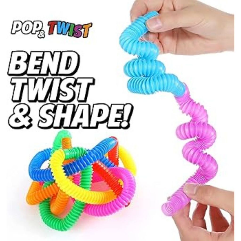 [Ready to Fast Shipping] Pop Tubes Fidget Toy Autism Toys Sensory ...