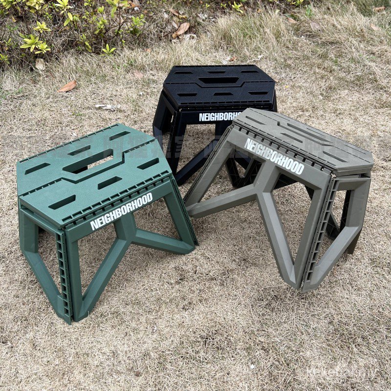 [] NEIGHBORHOOD Outdoor Camping Folding Chair Low Bench Military ...
