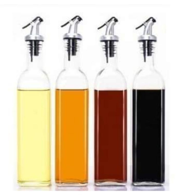 Glass Oil Dispenser 250ml 500ml Seasoning Glass Condiment Bottle Olive ...