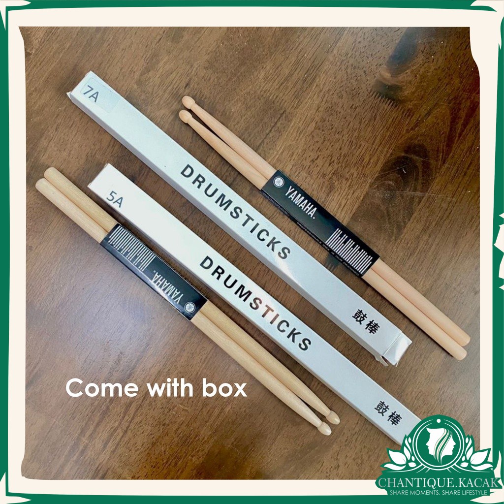 CK Drumstick YAMAHA 5A / 7A Professional Drum Stick Drumming Jazz Drum Adult Kids Maple Material ...