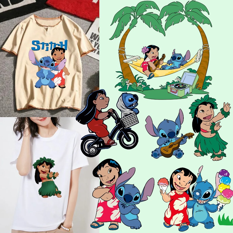 Disney's Lilo&Stitch Ironing Heat Transfer Clothing Stickers Stitch DIY ...