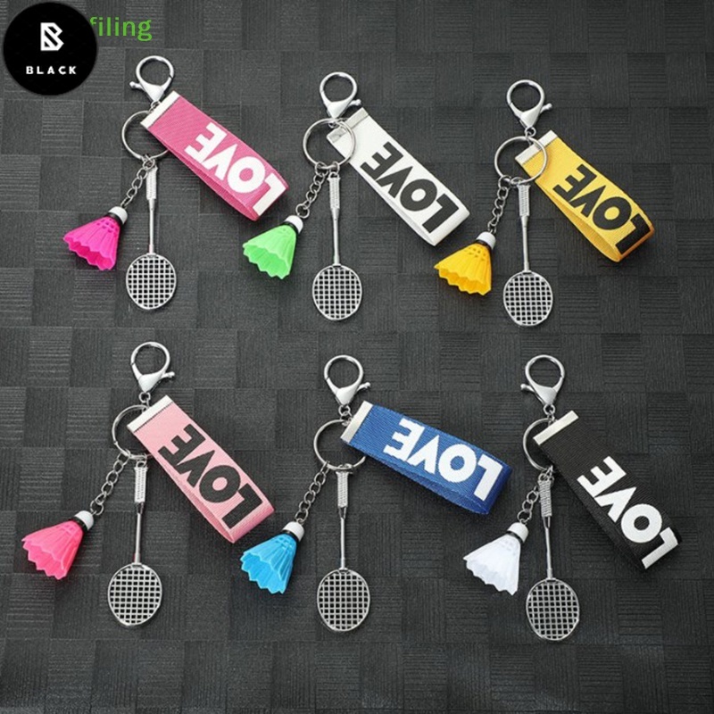 BL Unique Keychain Mini Battledore Love Webbing Pendant Keyring Holder ...
