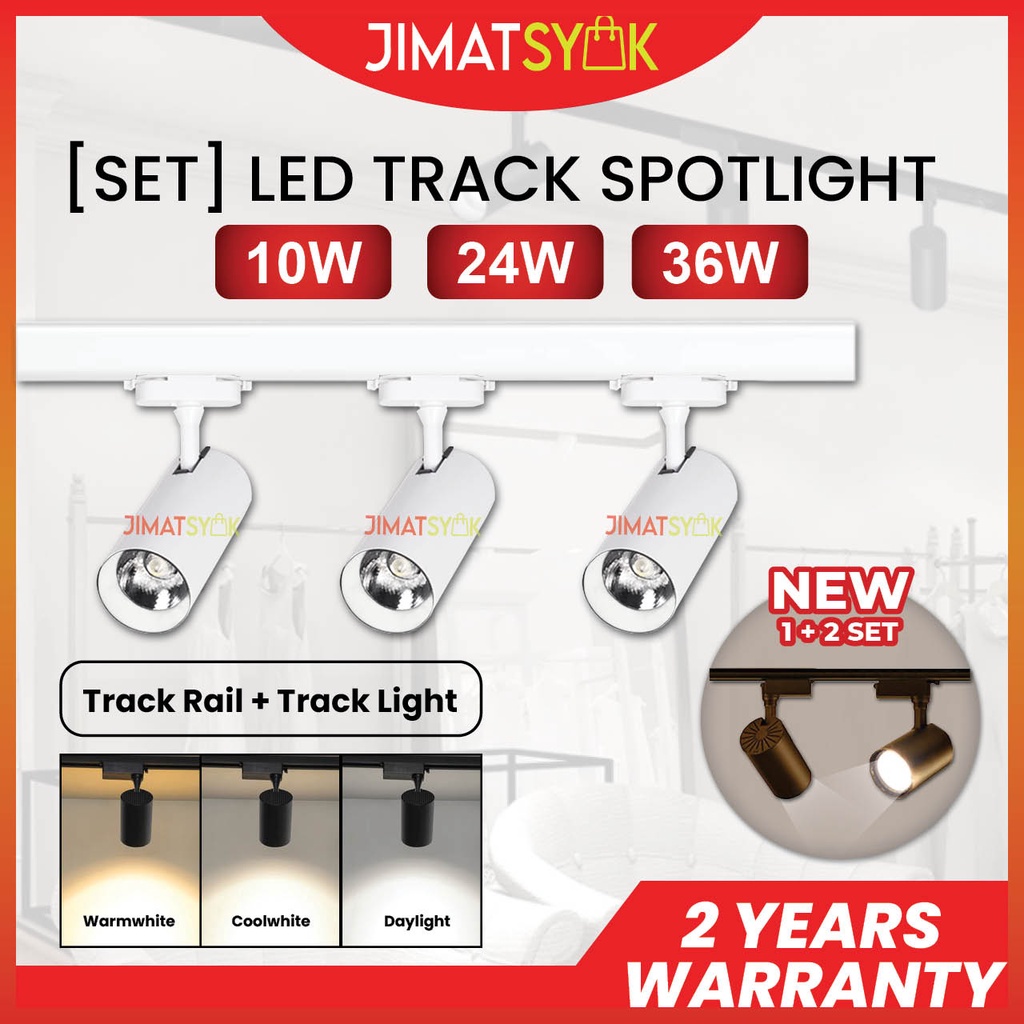 [SET] LED Track Light Ceiling Track Spot 1Meter Track Rail With Ceiling ...