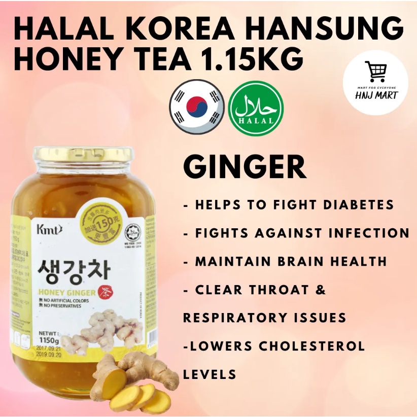 Halal Korea Hansung Honey Tea 1.15kg KMT Hansung Honey Tea | Shopee ...