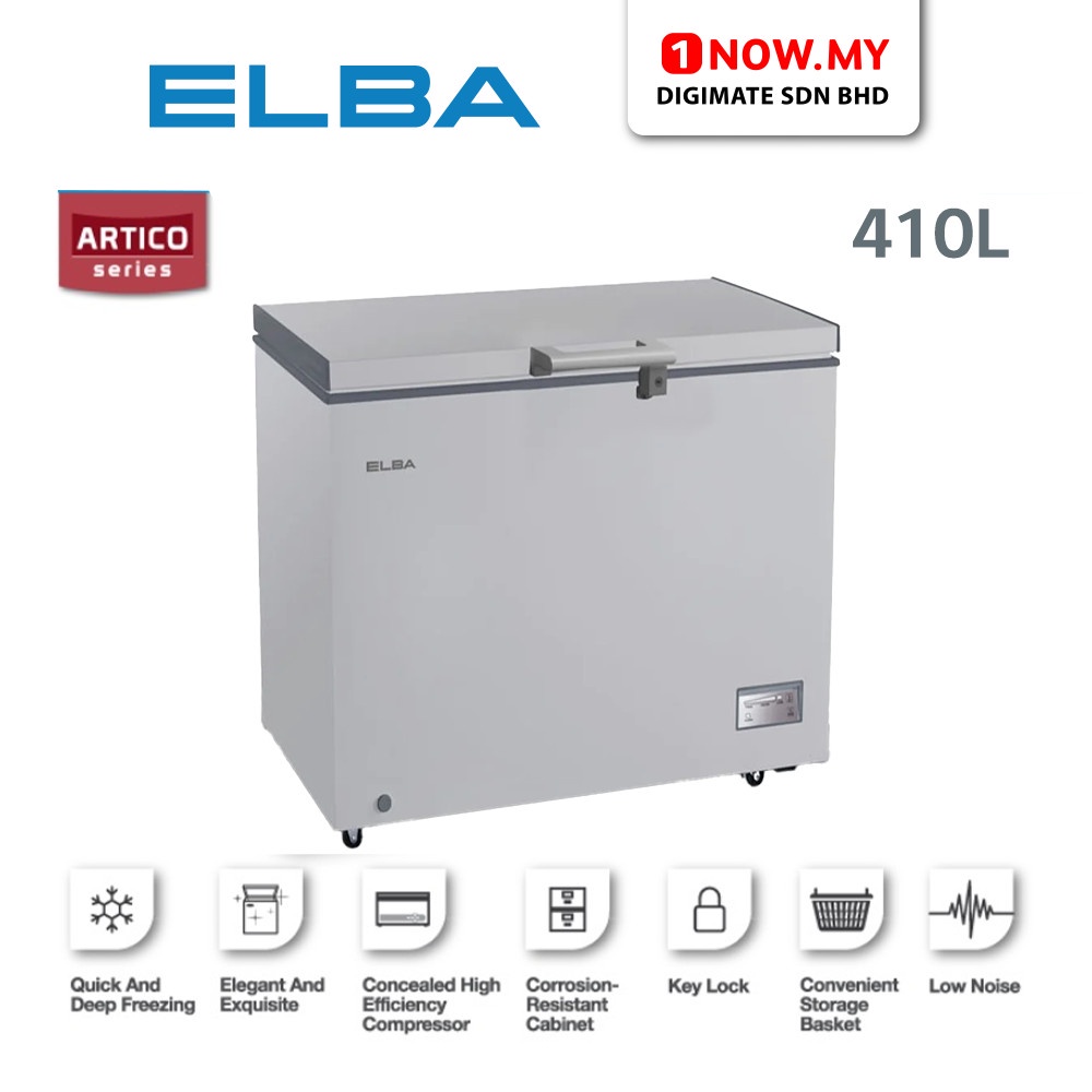 ELBA 410L Artico Series Chest Freezer EF-F4132E(GR) | Storage Big ...