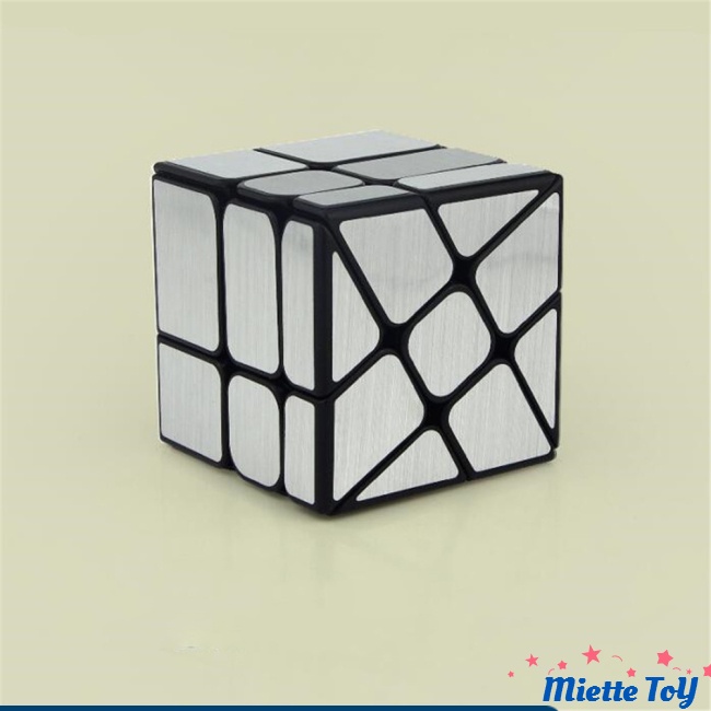 MIE Brain Teaser Brushed Sticker Black Background Twisty Windmill 3x3 ...