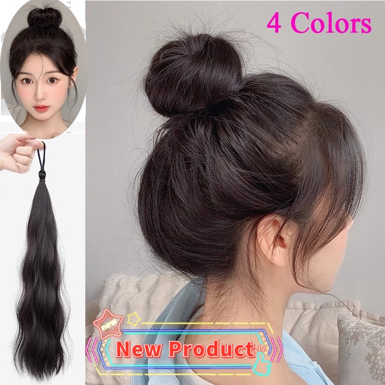 Ball Hair Bundle Wig Bud Head Winding Wig Hair Extension Piece Bud Hair ...