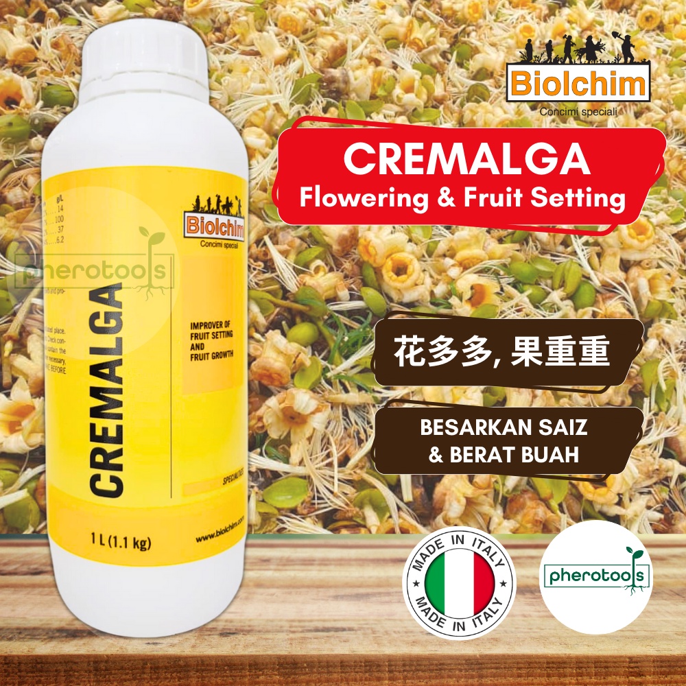 Flowering Biostimulant Cremalga 1L (Seaweed, Amino, Betaine) Biolchim ...