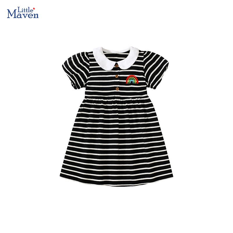 Little Maven Summer Striped Children's Clothing 2024 Cotton Kids ...