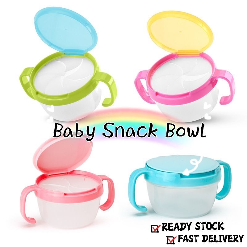 Baby Spill-Proof Bowl Dish Infant Snack Bowls Food Container Food Box ...