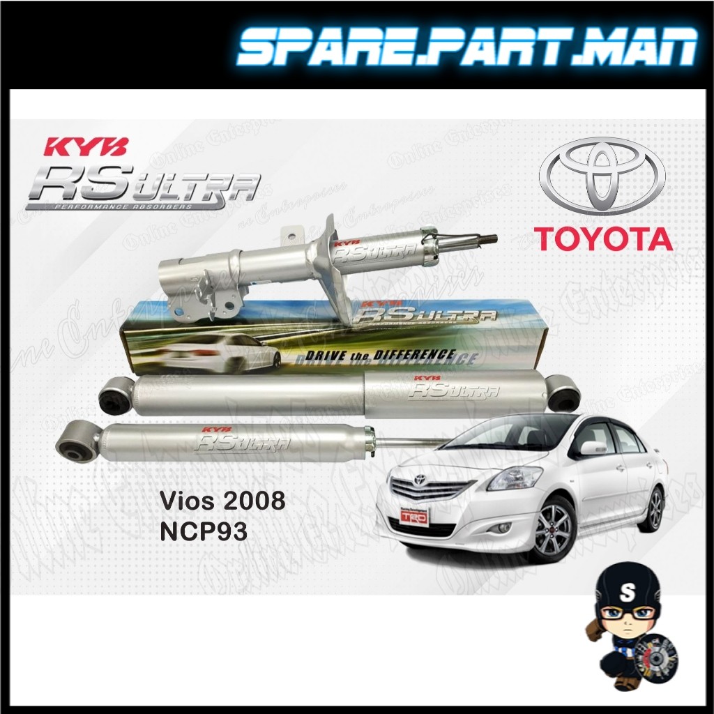 Original KAYABA Absorber Vios RS Ultra Vios ncp93 '07-'12 Yaris KYB GAS 333HD03 333HD04 342HD04 ...