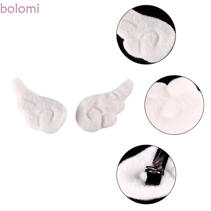 bolo Hair Clips for Girls Plush Angel Wing Hair Clamp Cartoon Hairpin ...